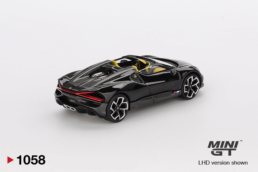Bugatti W16 Mistral Black 1:64 scale model car - Mini GT – Kollectibles