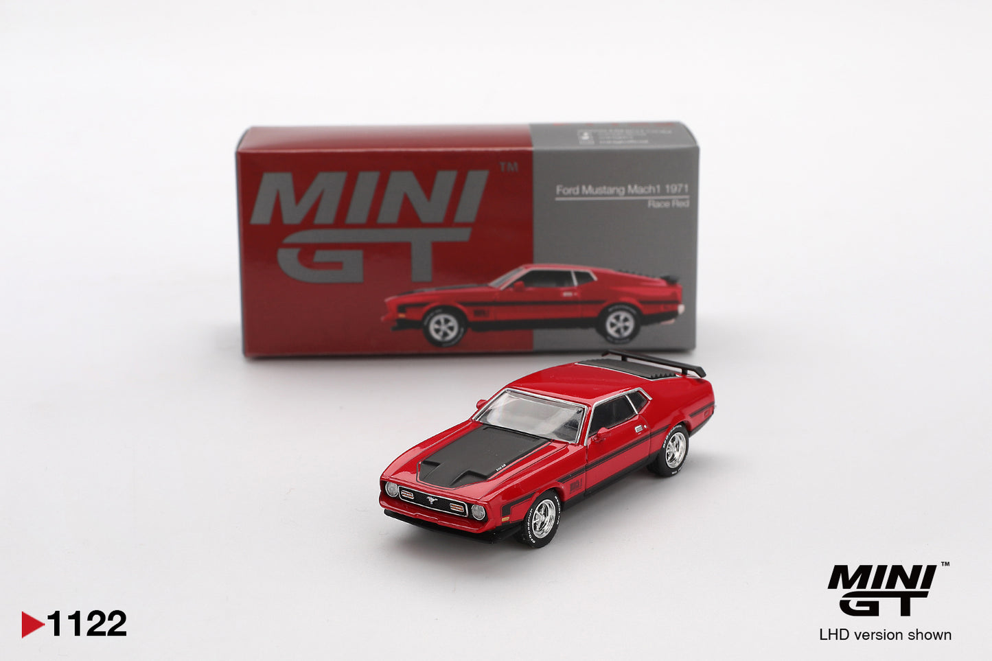 Buy Ford Mustang Mach1 1971 Race Red 1:64 scale model car - Mini GT ...