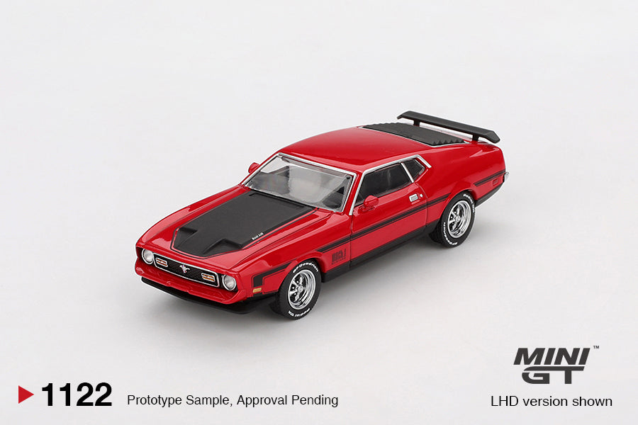 Buy Ford Mustang Mach1 1971 Race Red 1:64 scale model car - Mini GT ...